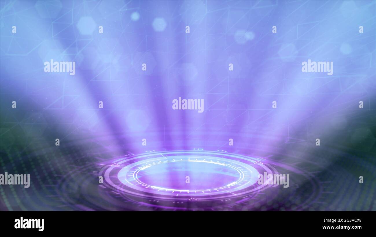 cg abstract 3D rendering, Neon hi-tech portal background Stock Photo ...