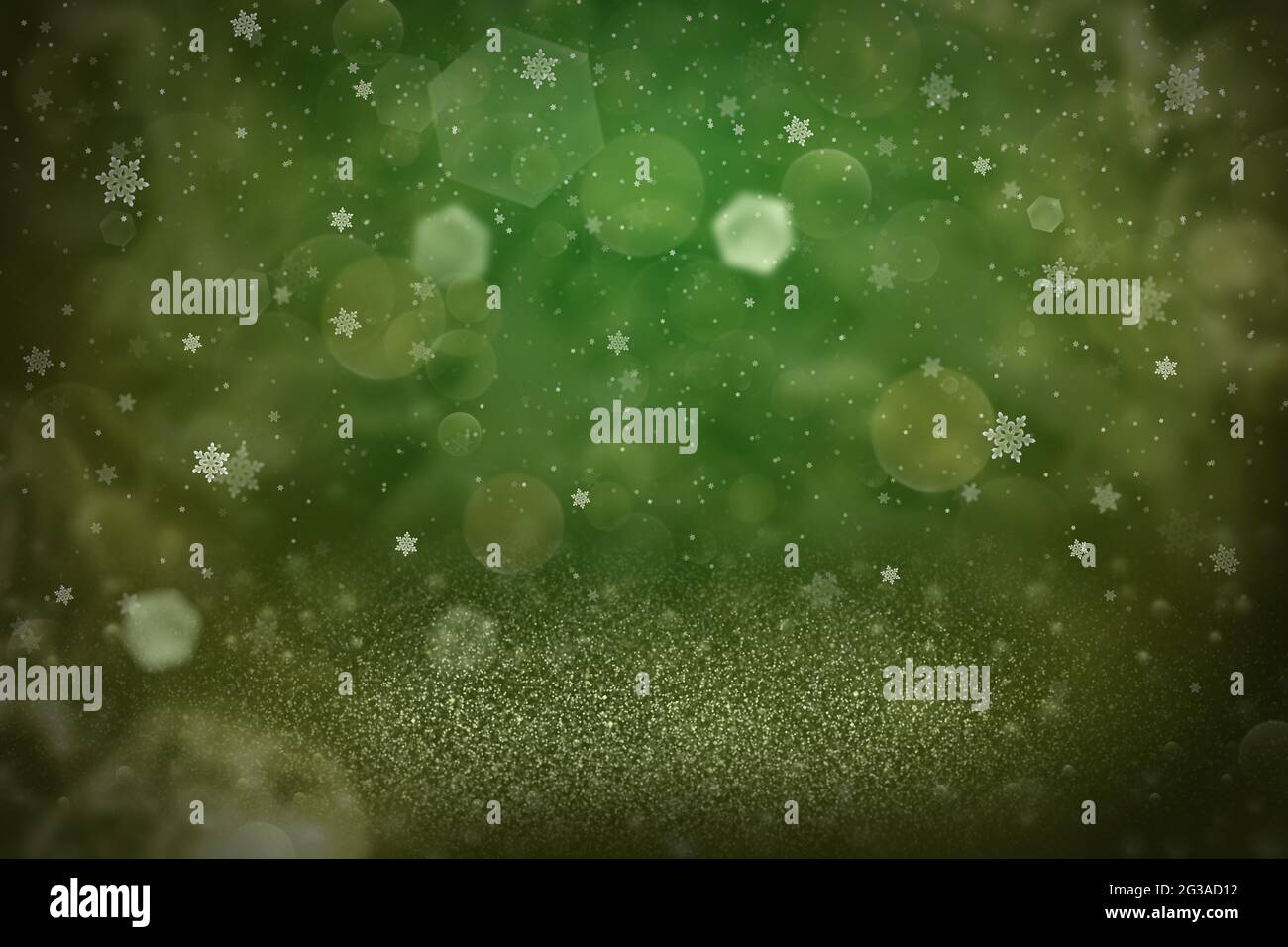 wonderful brilliant abstract background glitter lights and falling snow ...