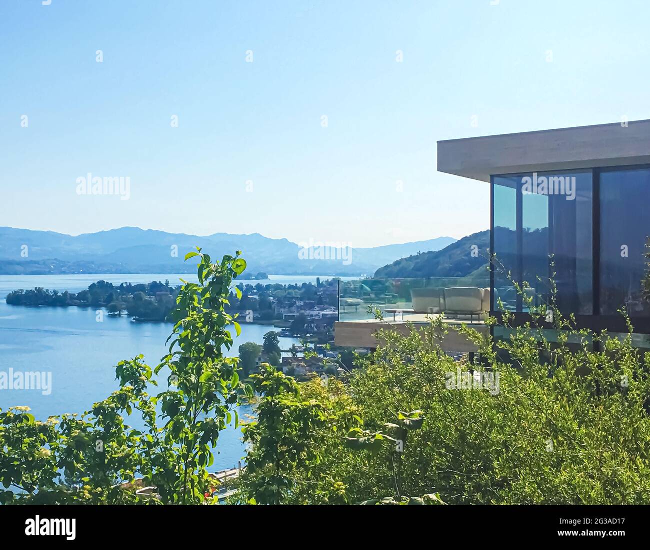 Modern house in Wollerau, canton of Schwyz in Switzerland, stunning ...