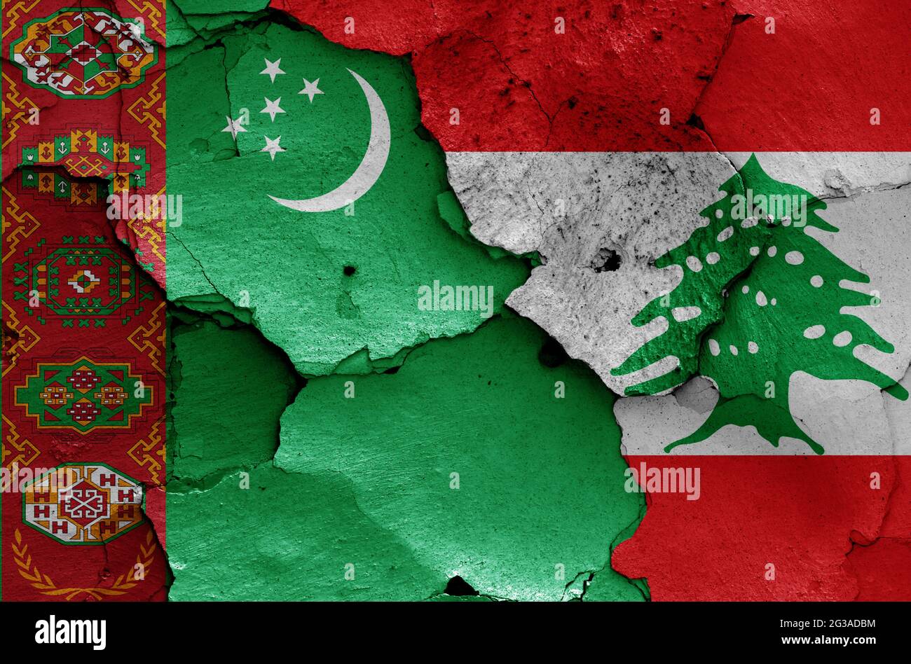 Turkmenistan lebanon flag hi-res stock photography and images - Alamy