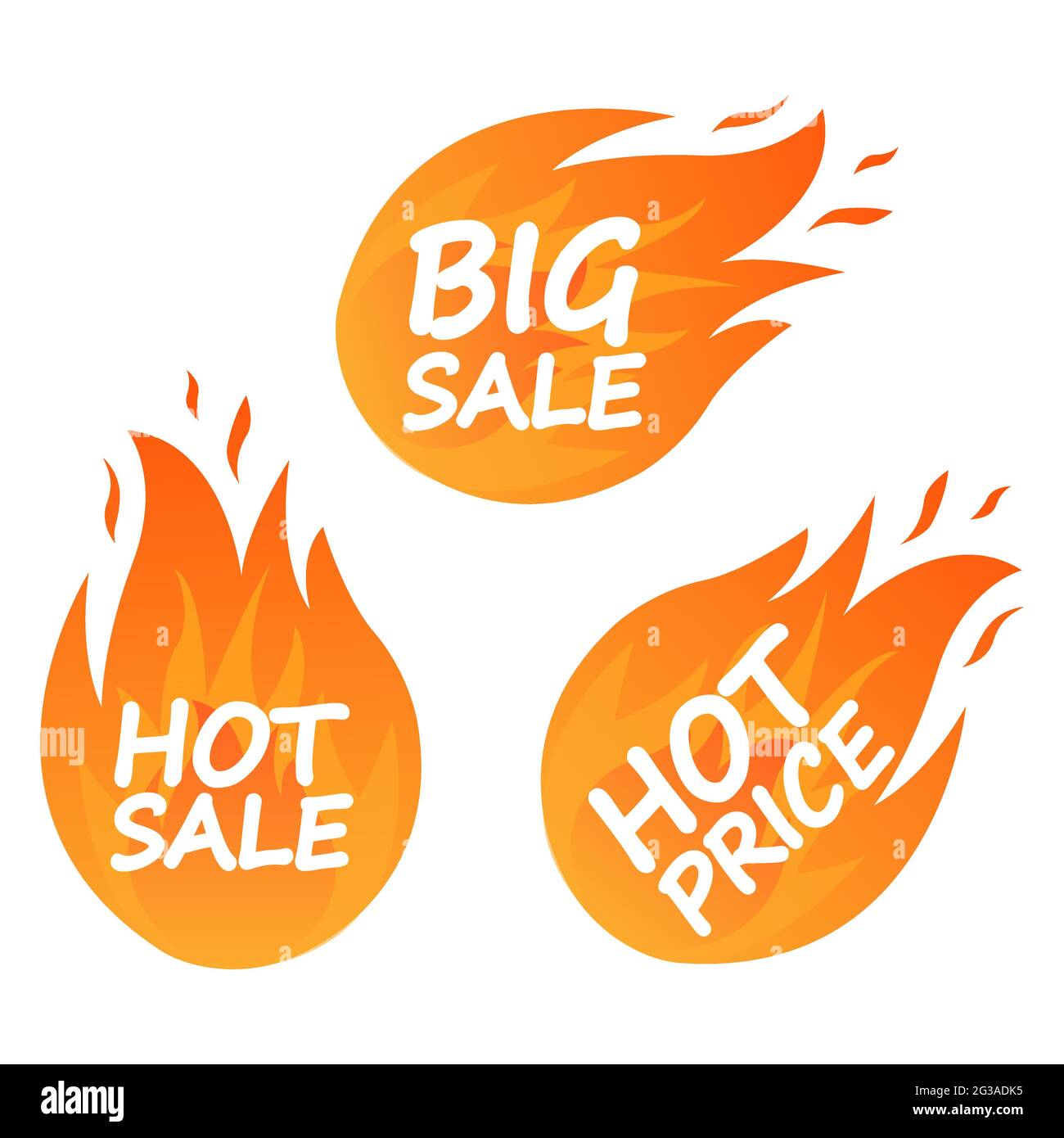 Hot sale symbols. Labels, stickers, symbols and design elements. Flat ...