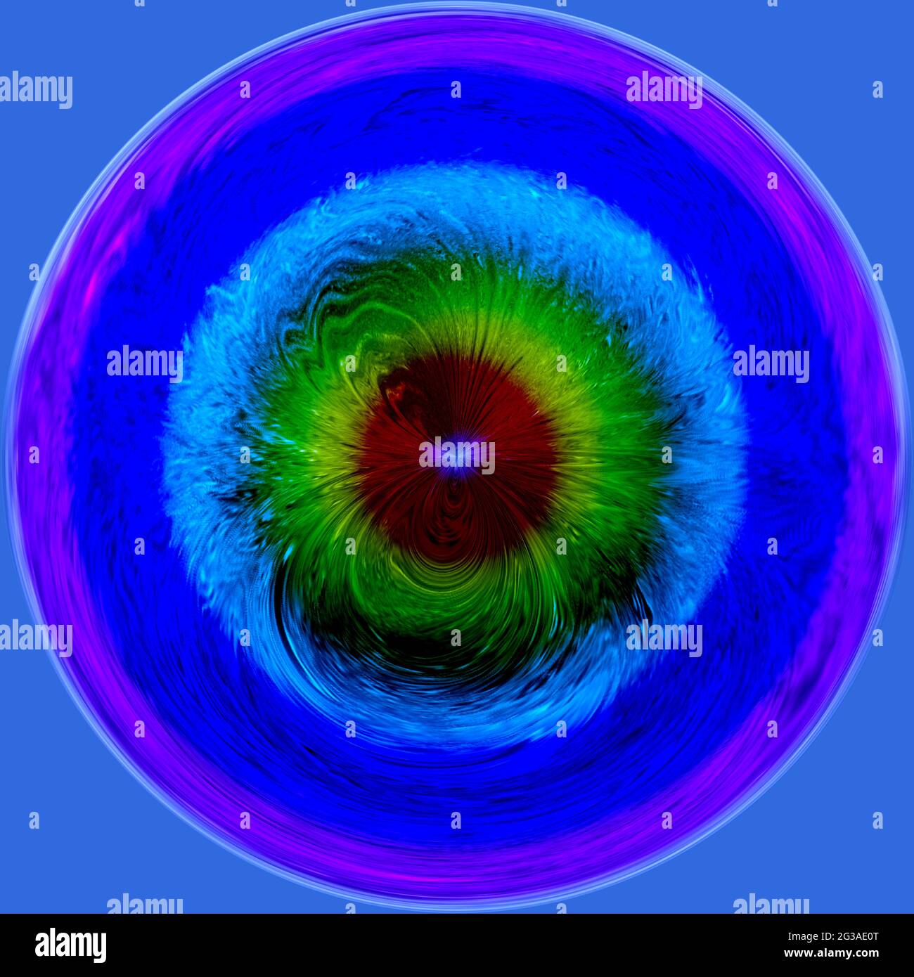 Colourful orb design, in square frame Stock Photo - Alamy