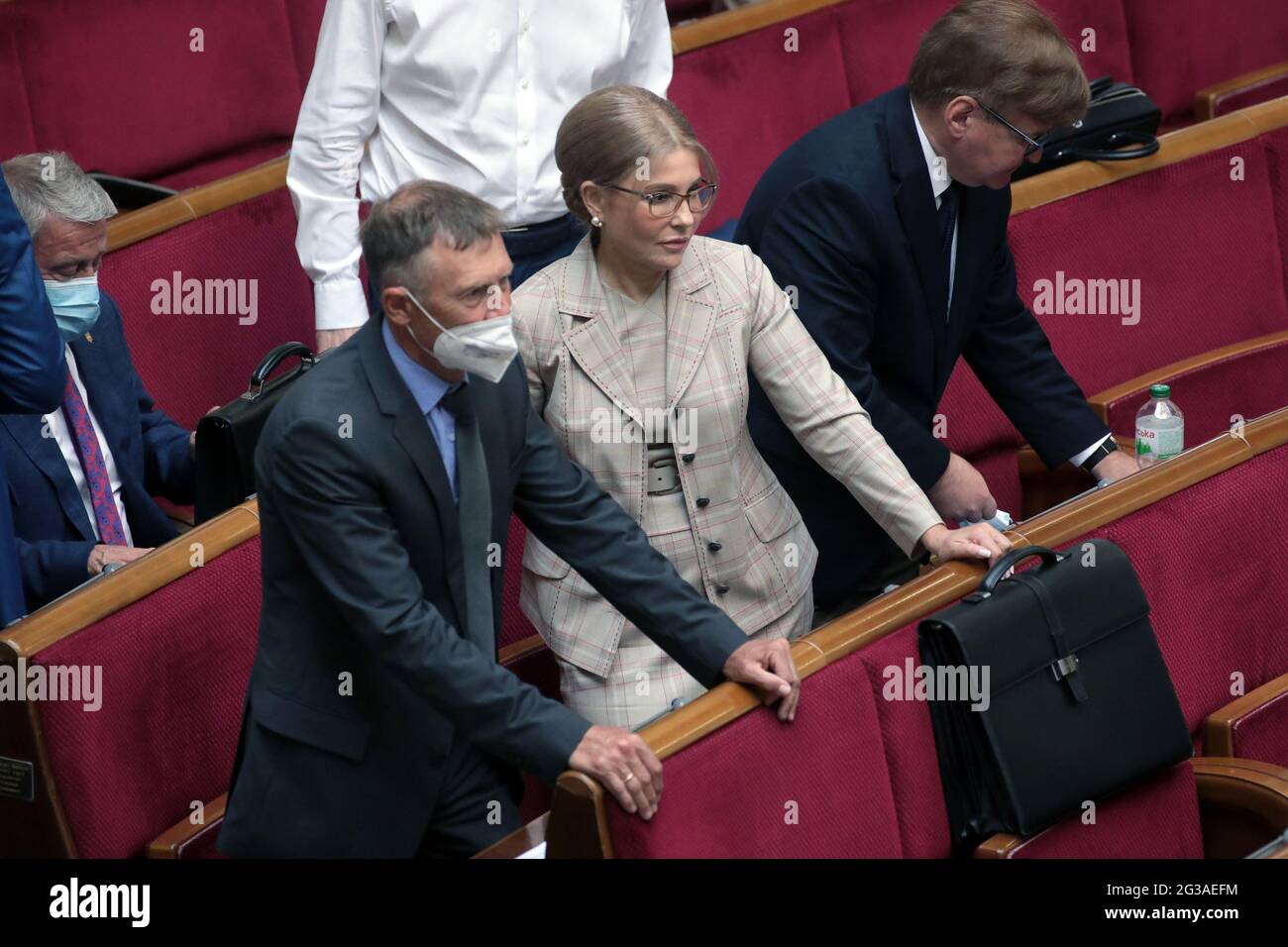 KYIV, UKRAINE - JUNE 15, 2021 - Batkivshchyna faction leader, MP Yulia ...