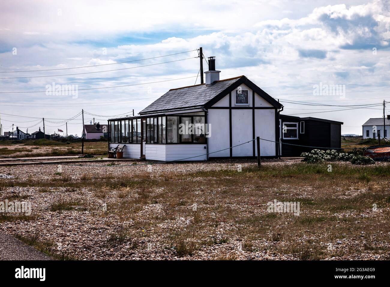 Cottages on the Dungeness Estate, Dungeness, Romney Marsh, Kent ...