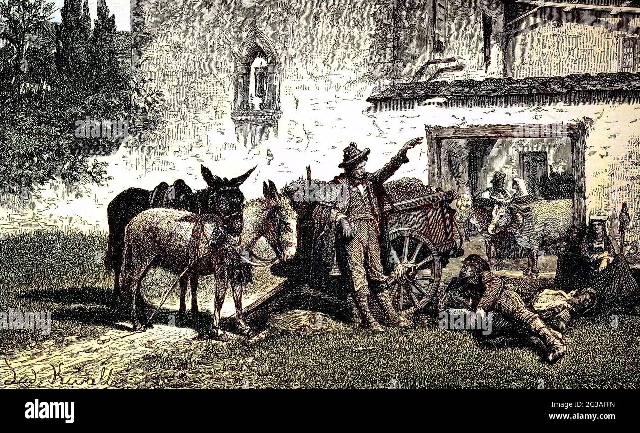 Bauern in der roemischen campagna hi-res stock photography and images ...