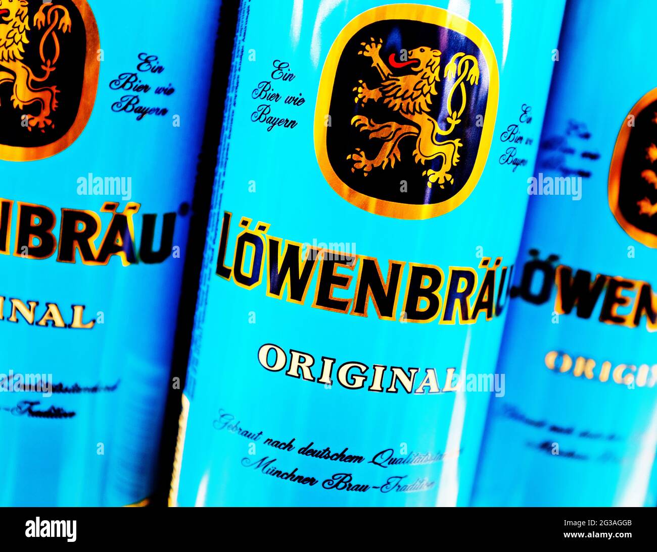 Editorial photo on Löwenbräu (Lowenbrau) theme. Illustrative photo for ...