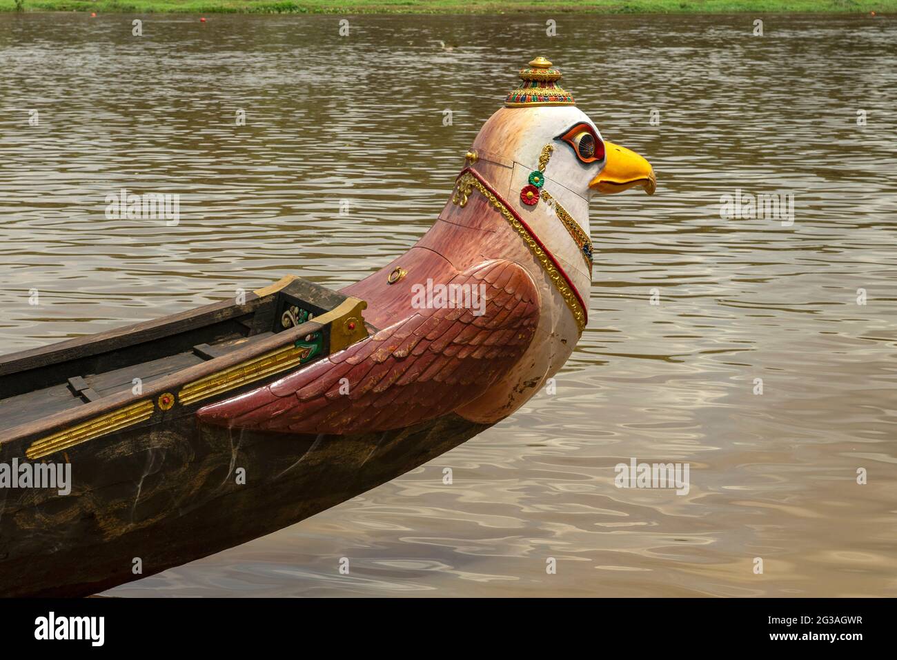 Aranmula ,08 September, 2017 : Close up showing special details of boat ...