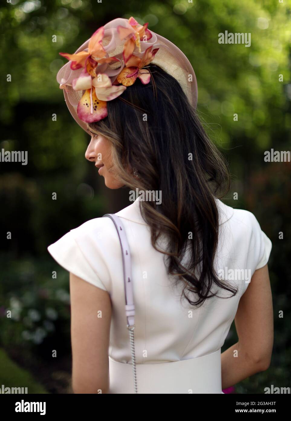 Racegoer Isabella Charlotta Poppius arrives for day one of Royal Ascot ...