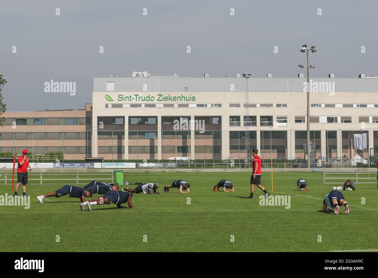 STVV's players pictured during the first training session for the new ...