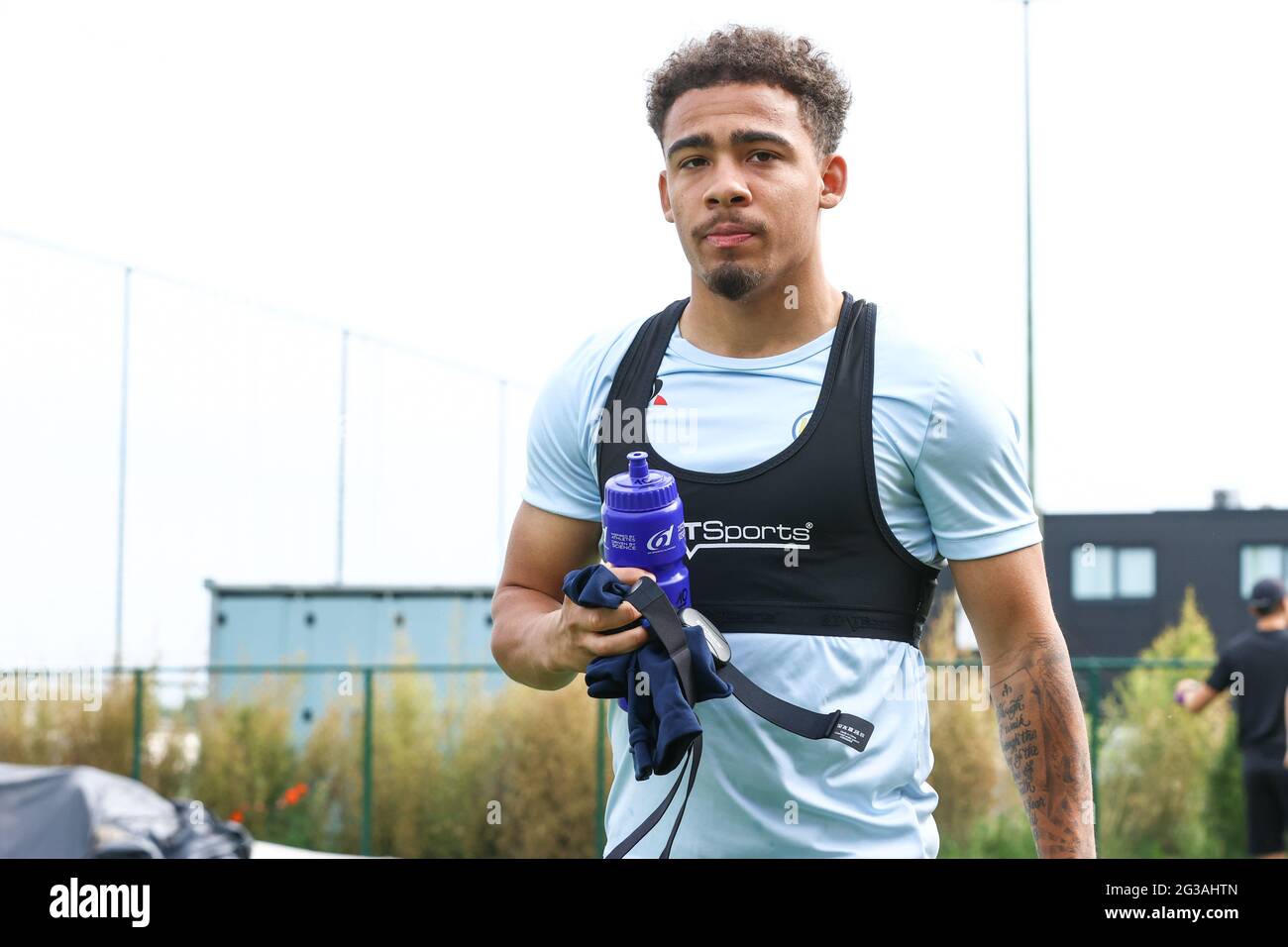 Union's new player Marcel Lewis pictured during the first training ...