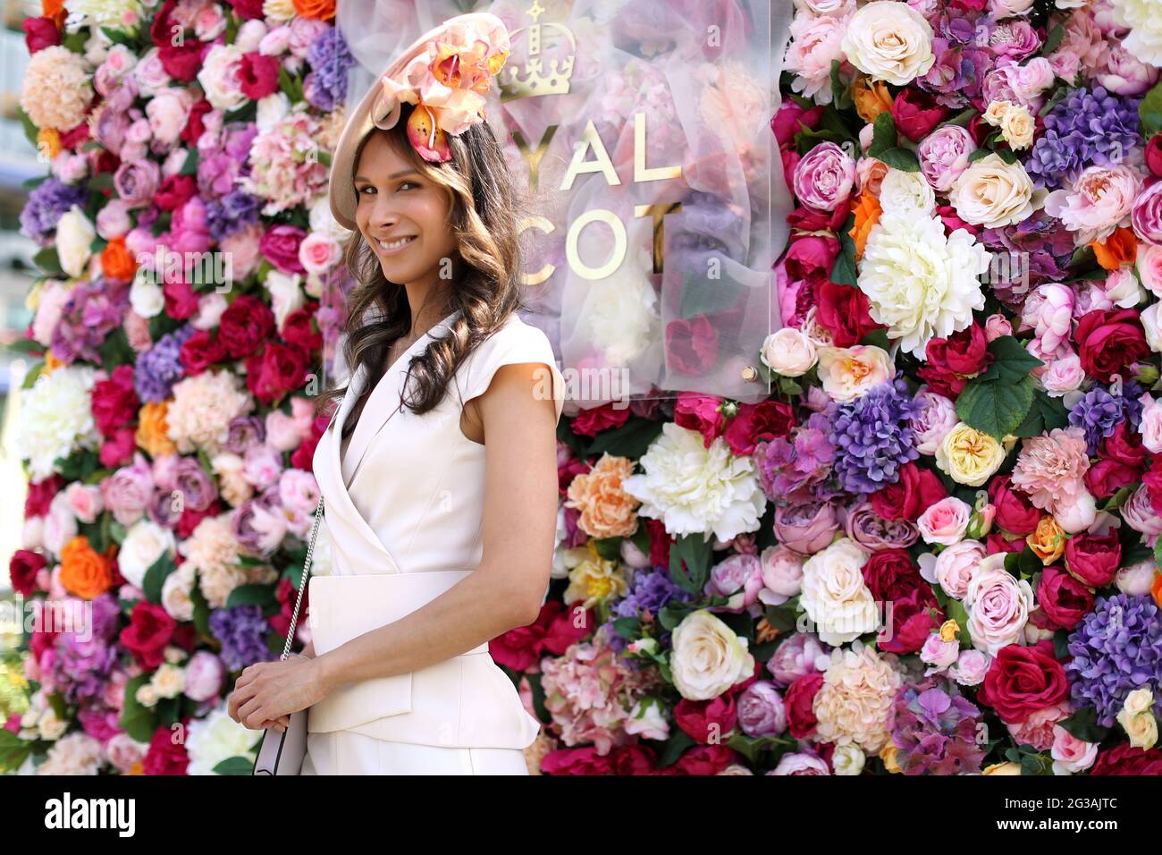 Racegoer Isabella Charlotta Poppius arrives for day one of Royal Ascot ...