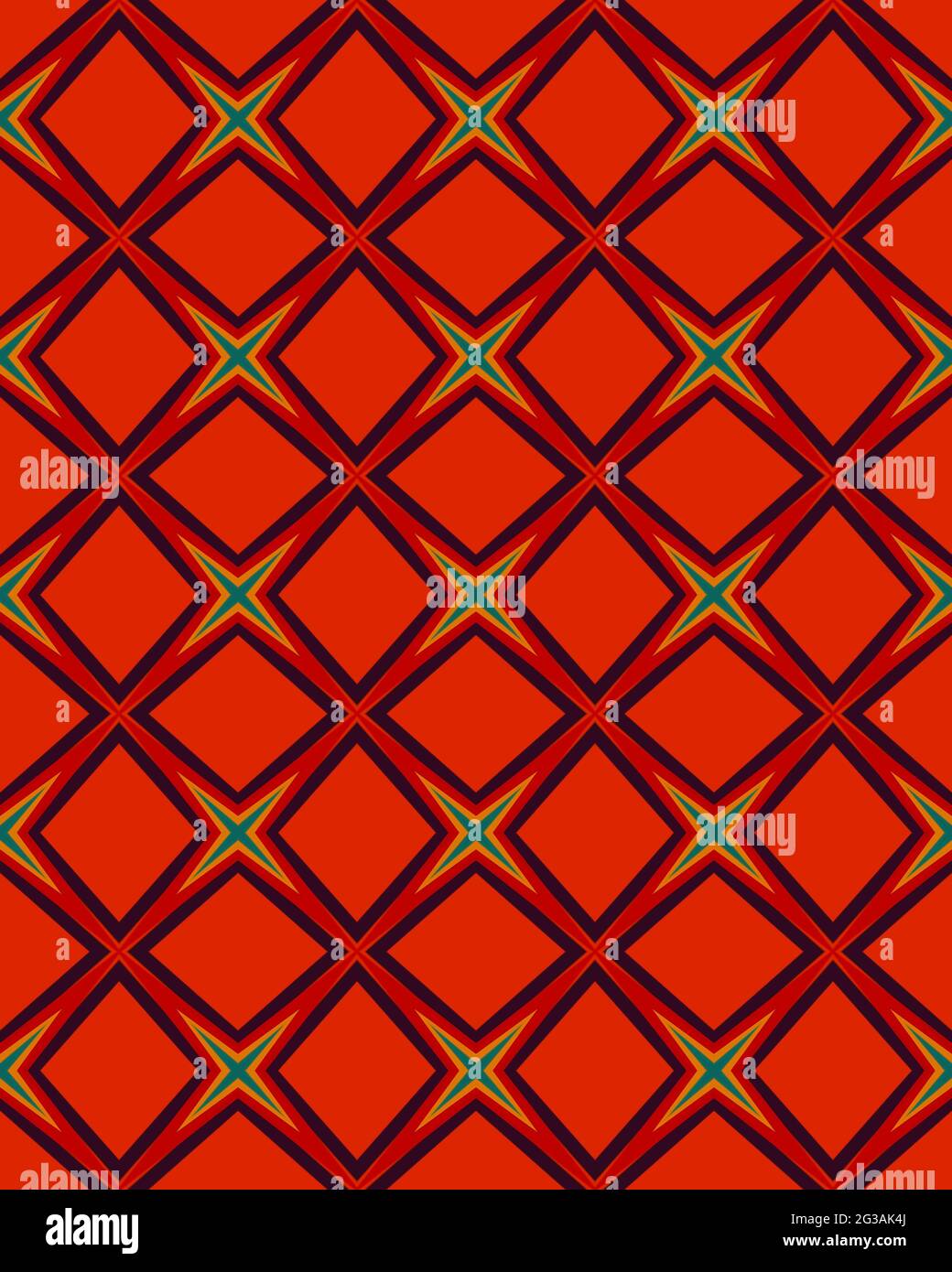 Vertical red background with patterned shapes Stock Photo - Alamy