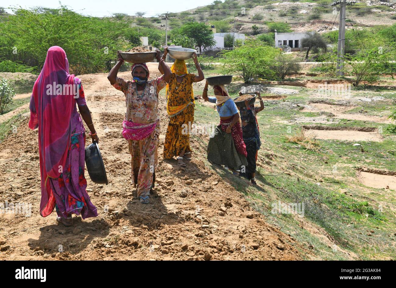 Mahatma gandhi national rural employment guarantee hi-res stock ...