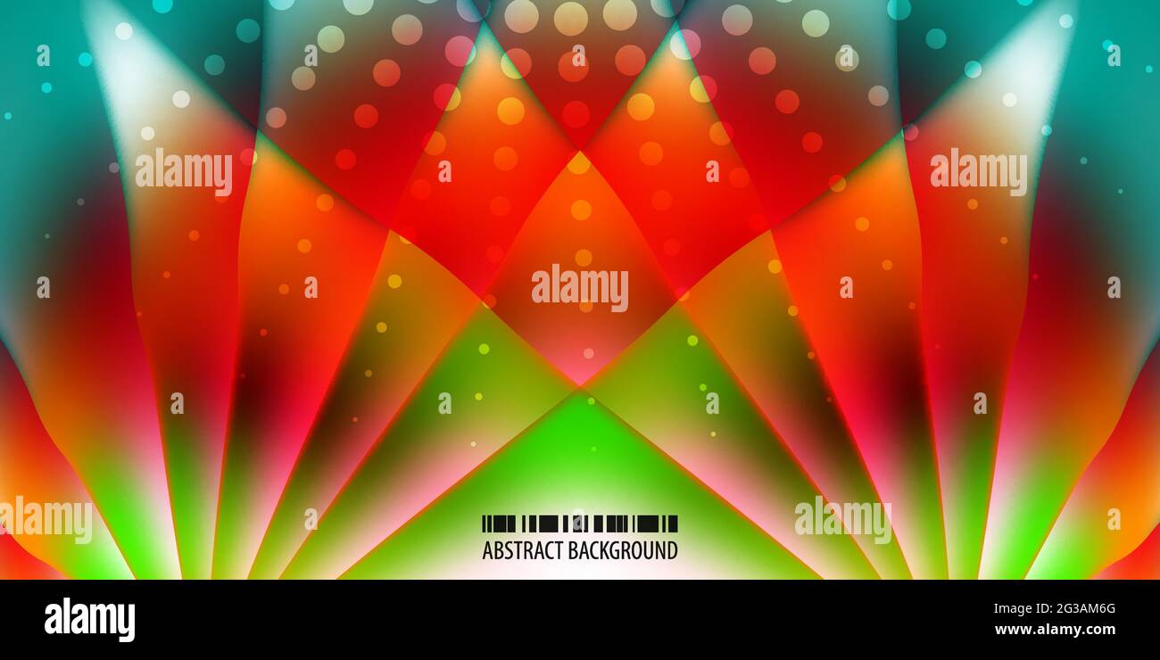 Abstract colorful background graphics template with blended multiple ...