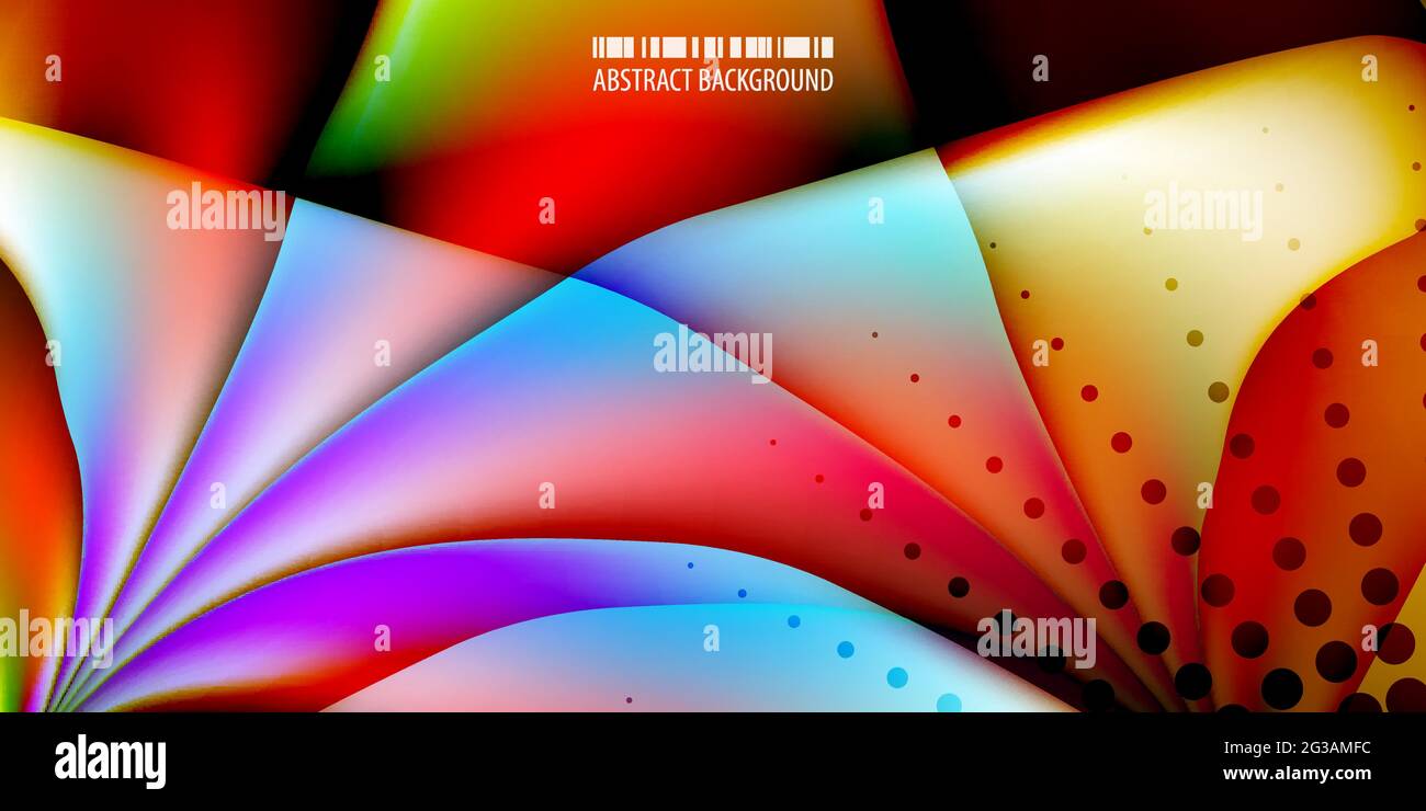 Abstract colorful background graphics template with blended multiple ...