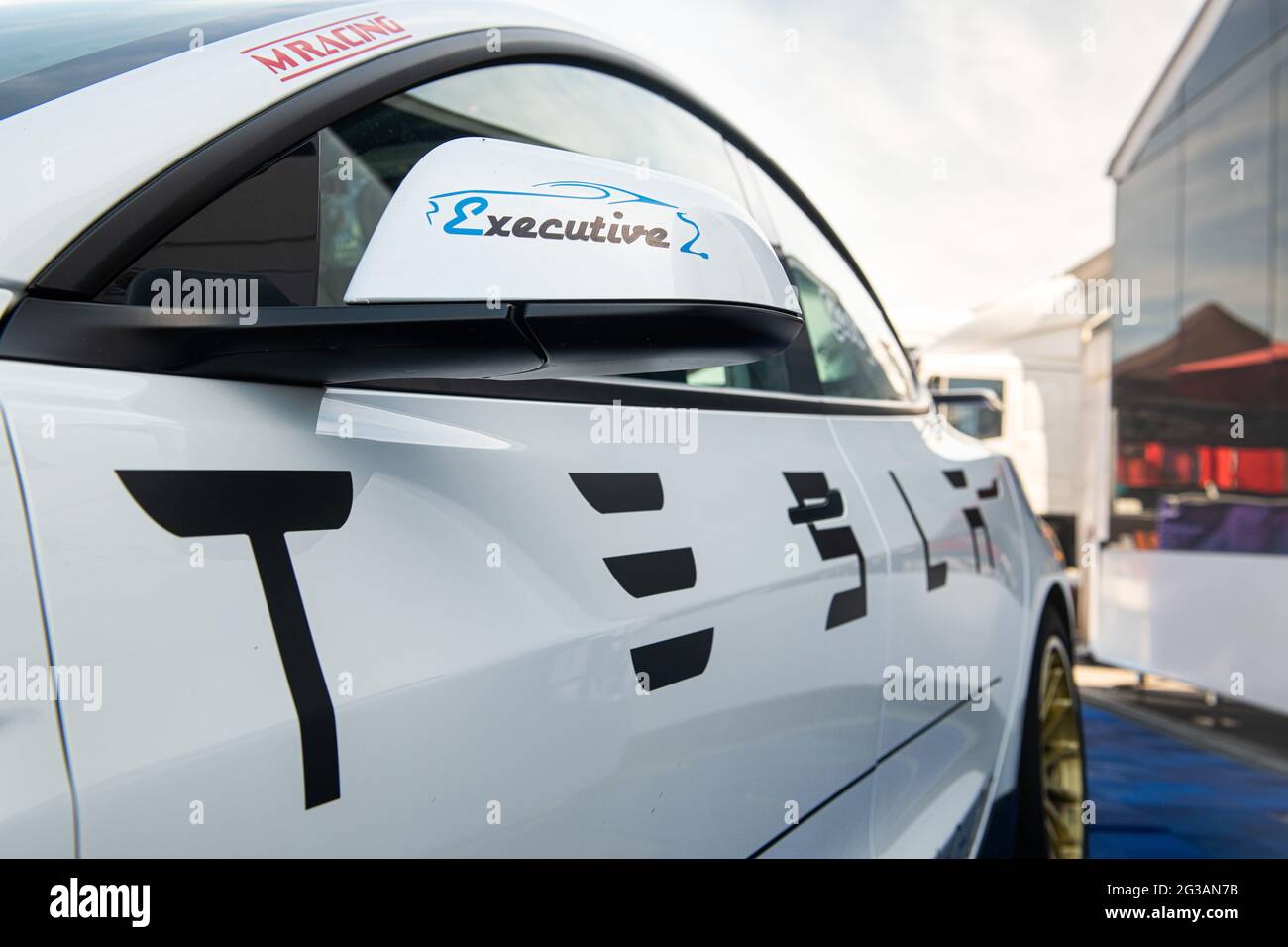 Tesla side view hi-res stock photography and images - Alamy