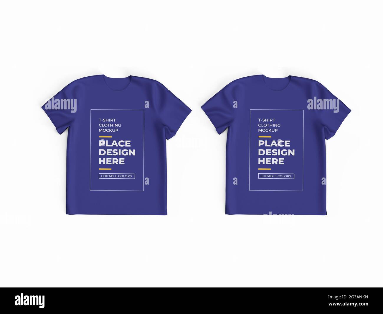 Tshirt Cloth 3D Illustration Mockup Scene on Isolated Background Stock ...