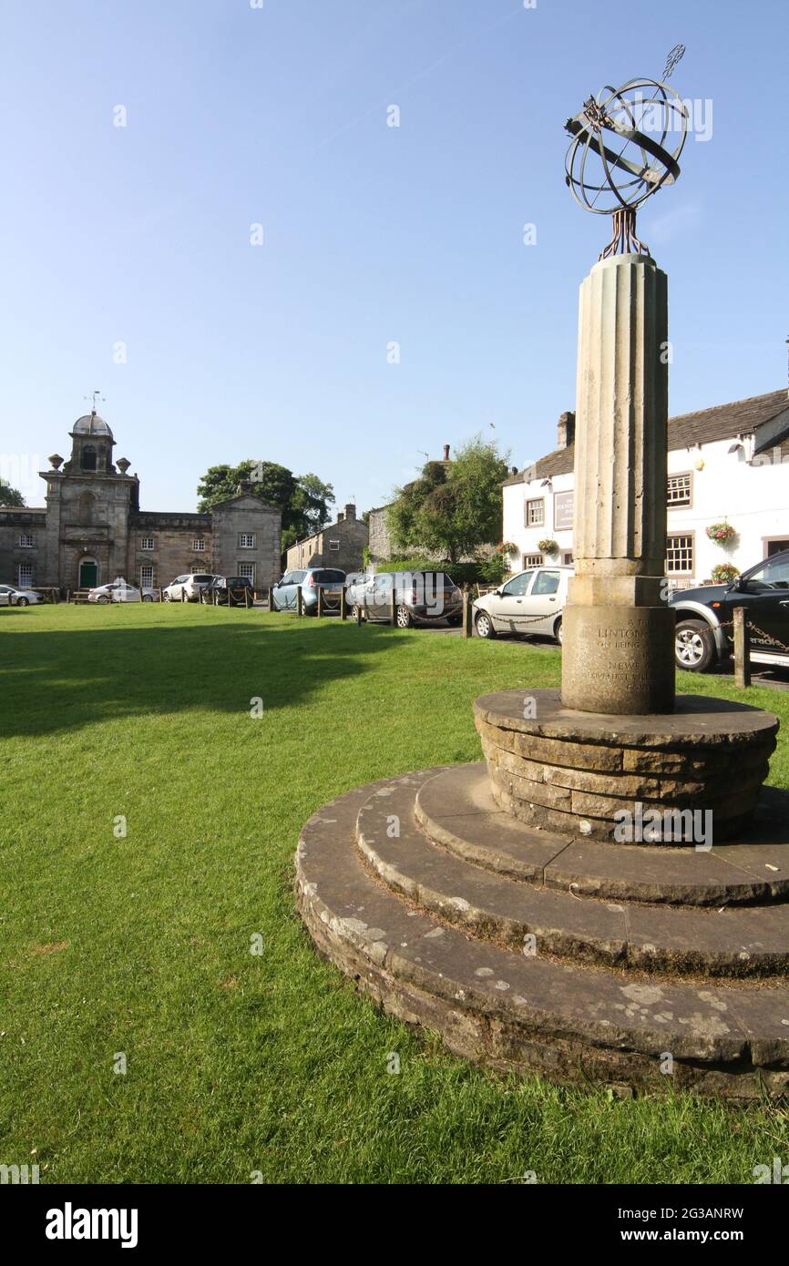 Linton, Yorkshire, England, Uk. A typical small Yorshire Village with ...