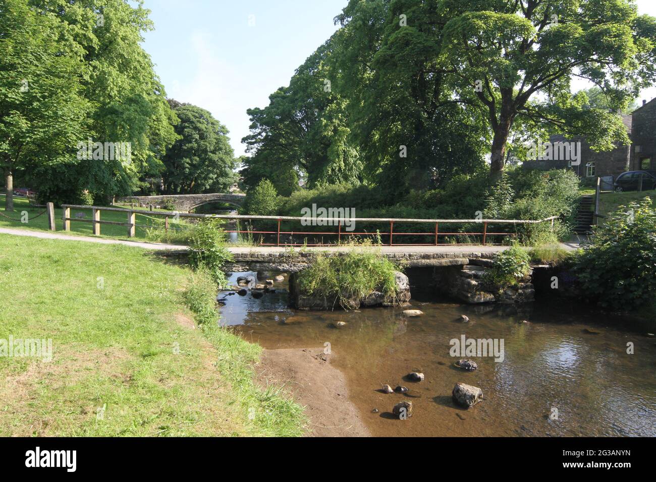 Linton, Yorkshire, England, Uk. A typical small Yorshire Village with ...