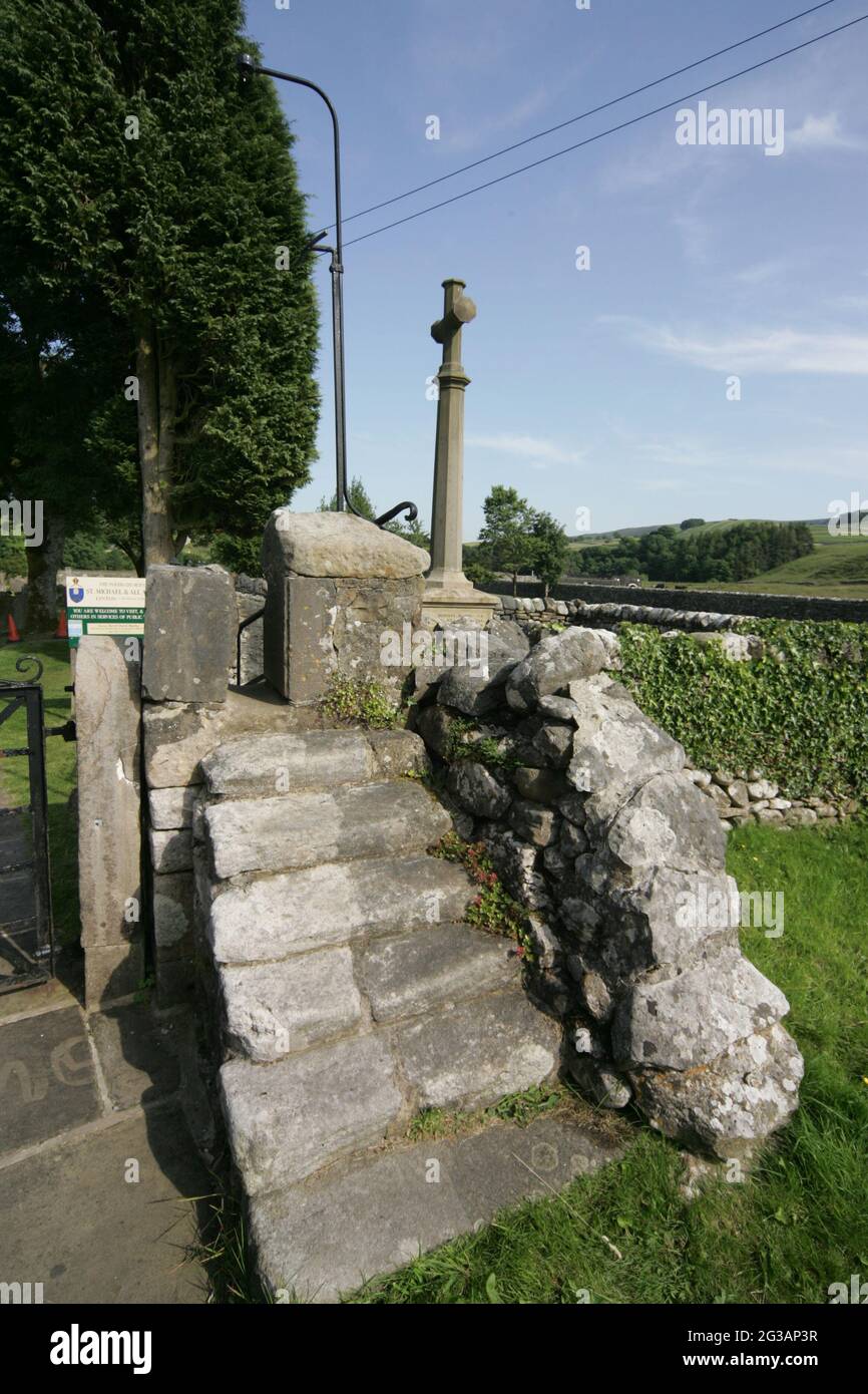 Stone stile over wall into and from the parish church of St. Michael ...