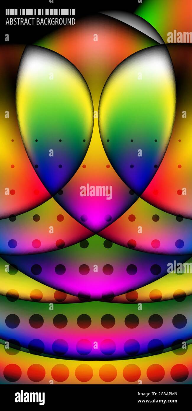 Abstract colorful background graphics template with blended multiple ...