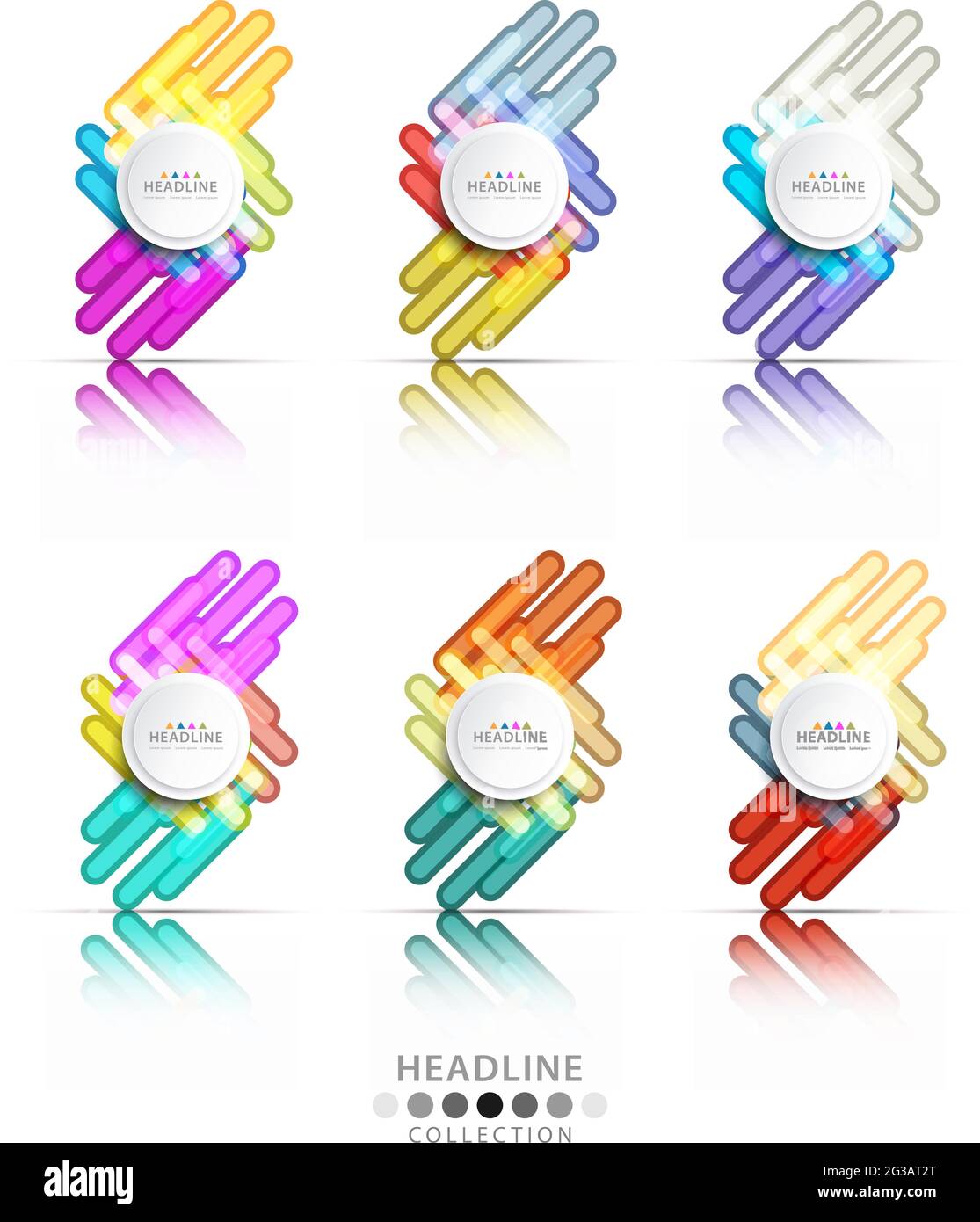 Brochure header colorful layout background template design collection ...