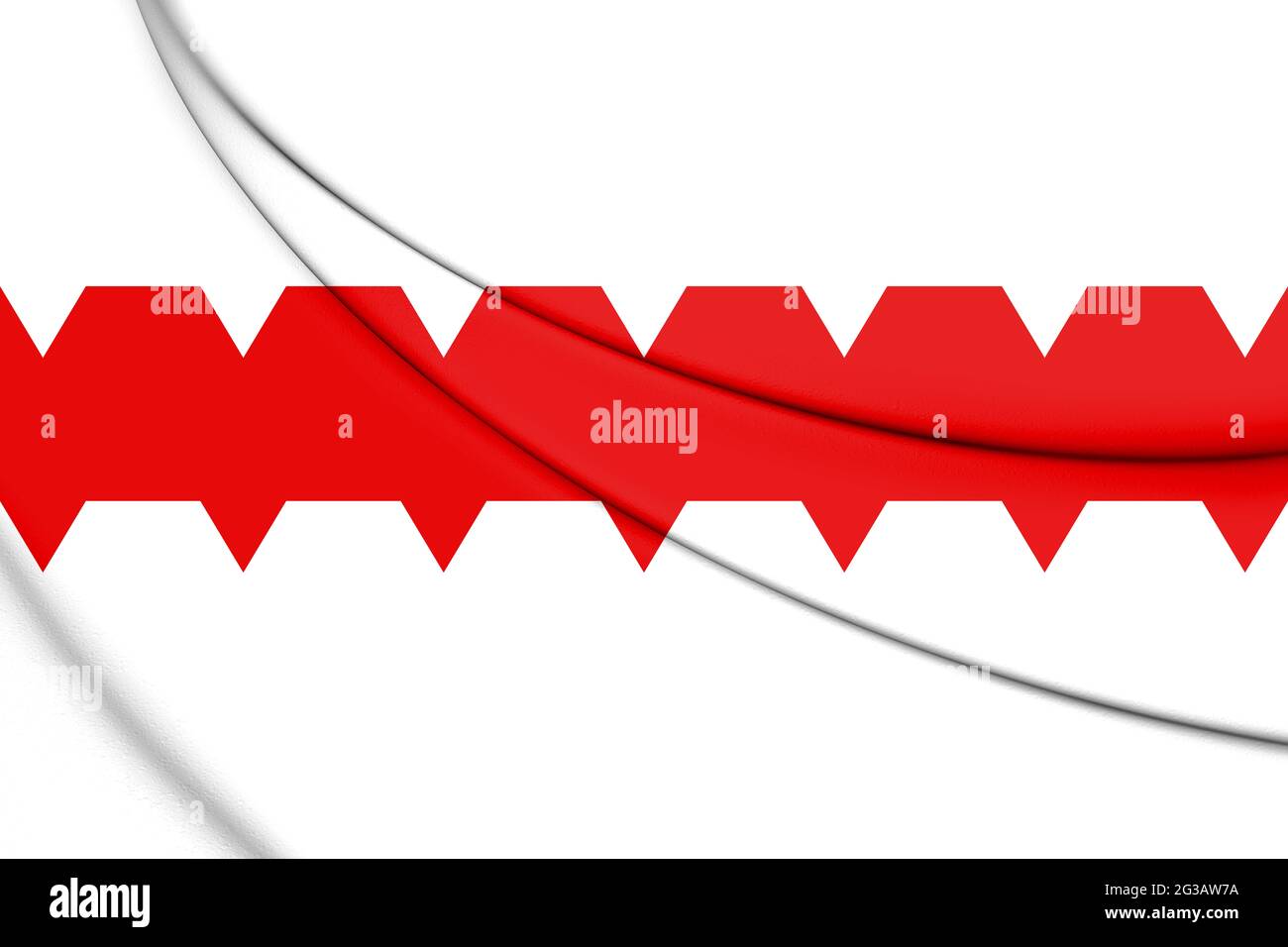 3D Flag of Omsk, Russia. 3D Illustration Stock Photo - Alamy