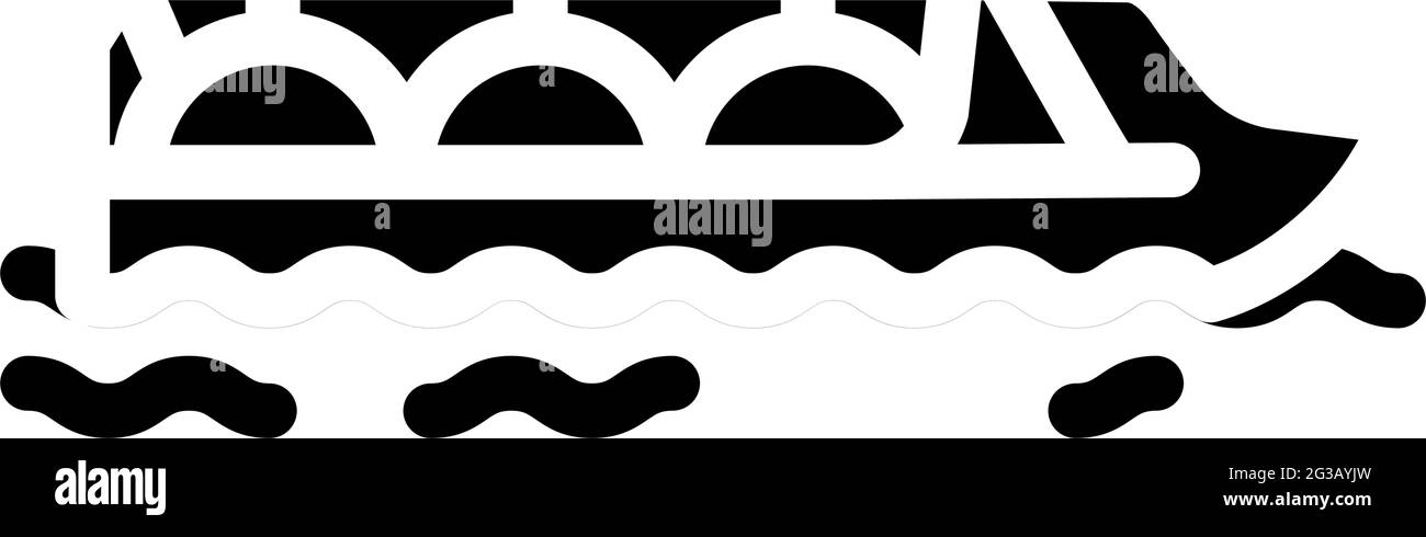 gas hydrogen carrier ship glyph icon vector illustration Stock Vector ...