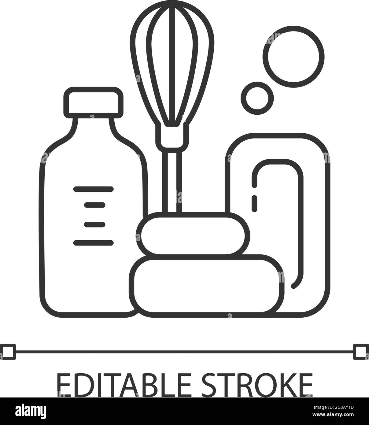 DIY soap linear icon Stock Vector Image & Art - Alamy