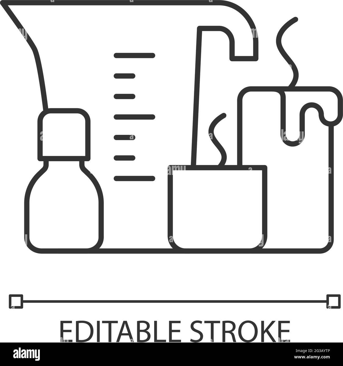 Candle making linear icon Stock Vector Image & Art - Alamy