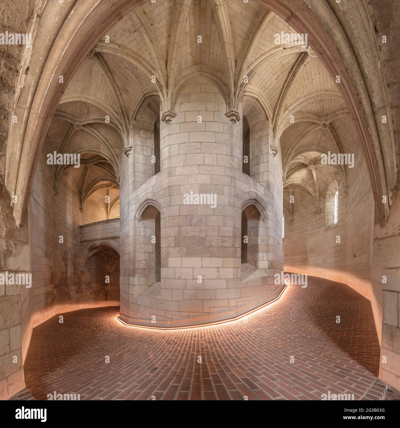 Inside a tower at the chateau de hi-res stock photography and images ...