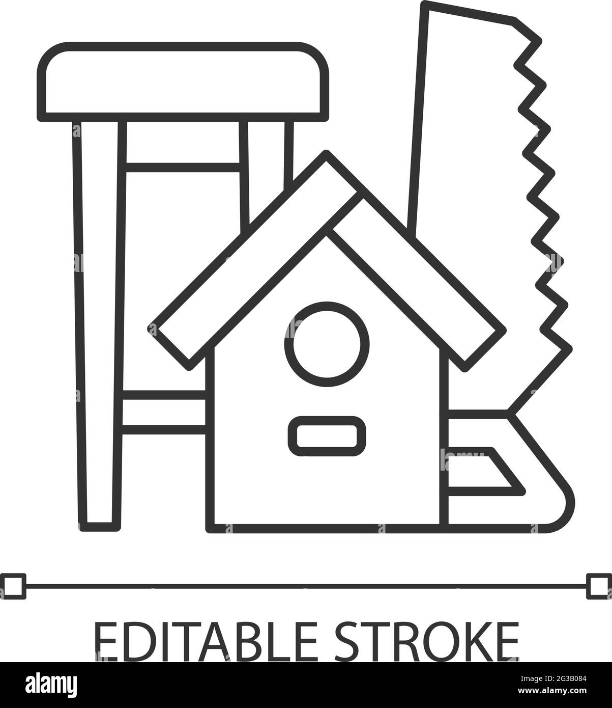 Woodworking linear icon Stock Vector Image & Art - Alamy