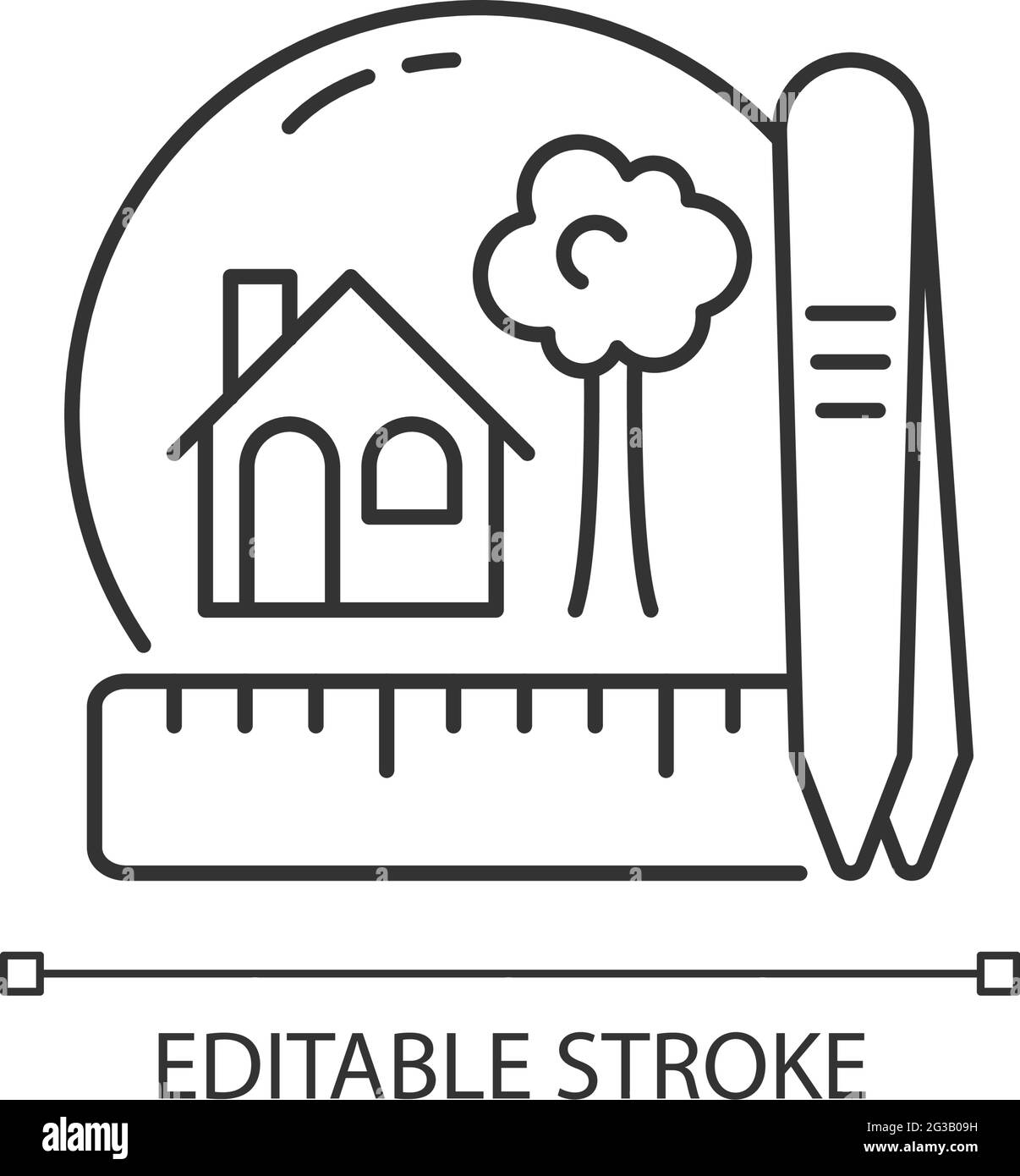 Creating miniatures linear icon Stock Vector Image & Art - Alamy