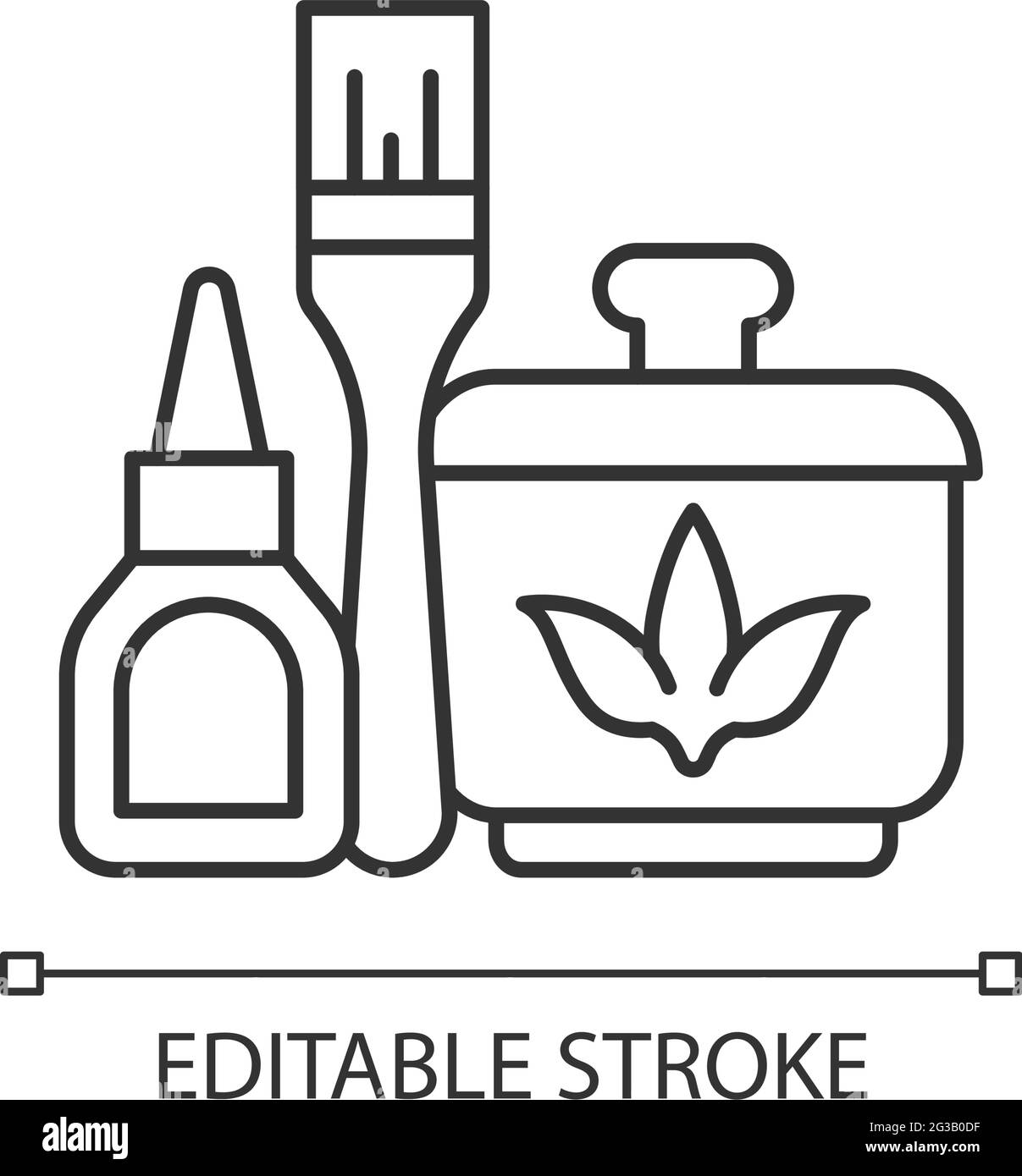 Decoupage linear icon Stock Vector Image & Art - Alamy