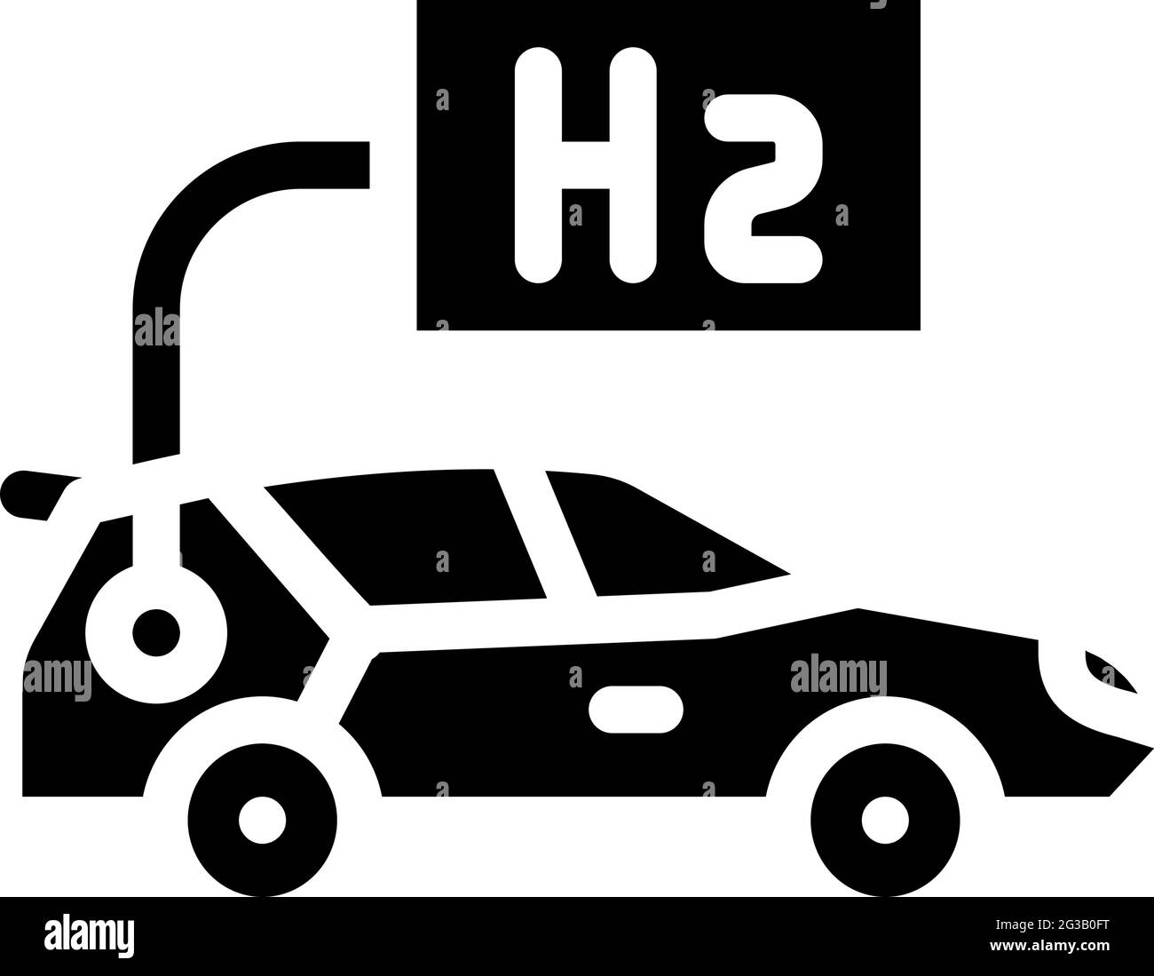 Car hydrogen transport glyph icon hi-res stock photography and images ...