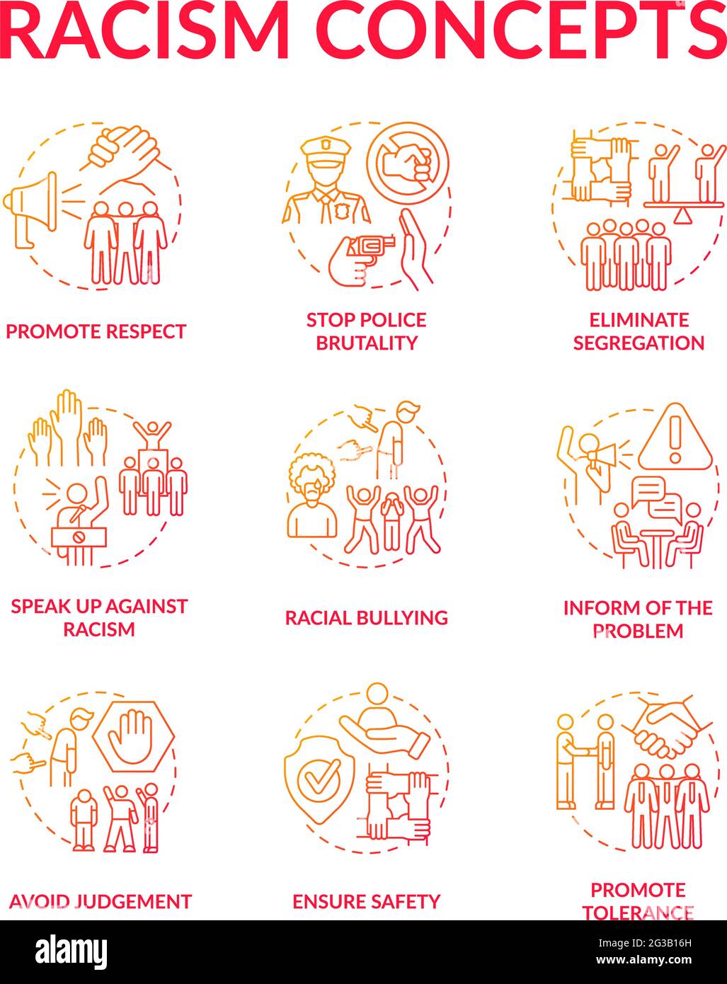 Segregation racism discrimination Stock Vector Images - Alamy