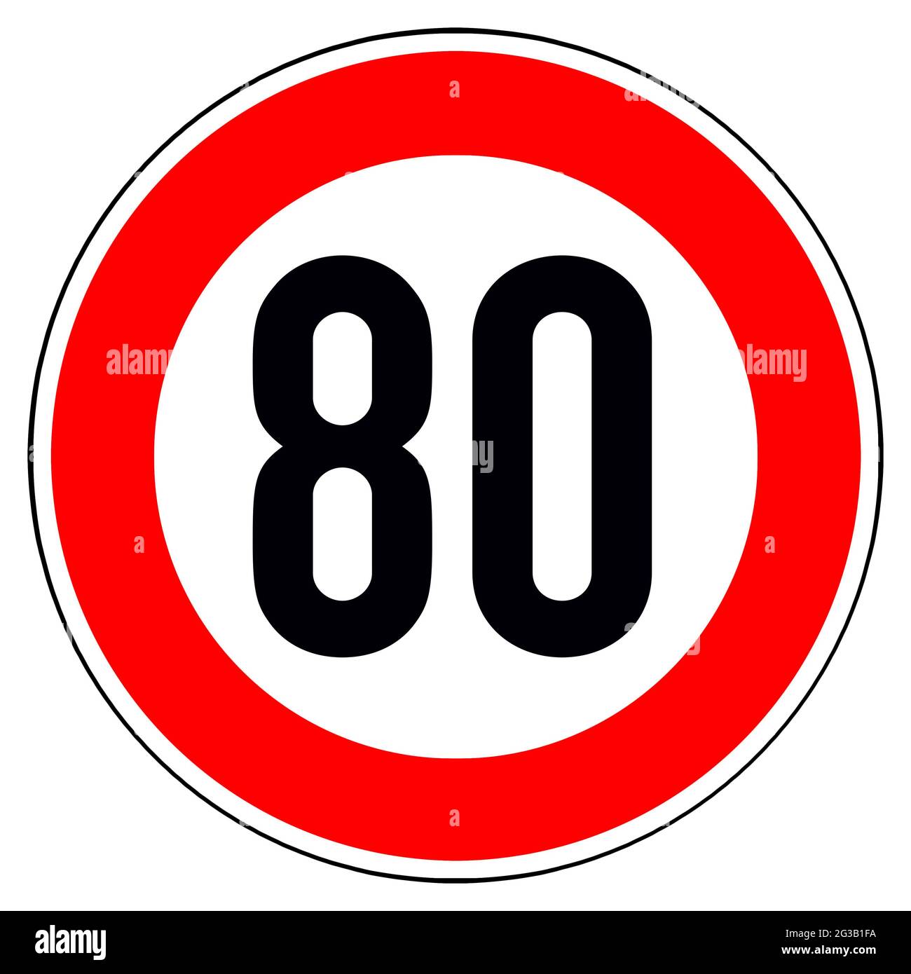 German speed limit Cut Out Stock Images & Pictures - Alamy