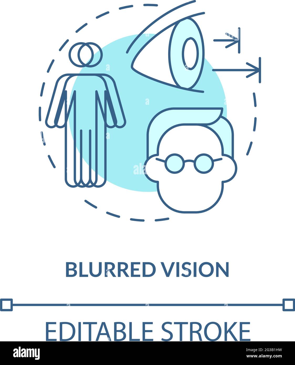 Blurred vision concept icon Stock Vector Image & Art - Alamy