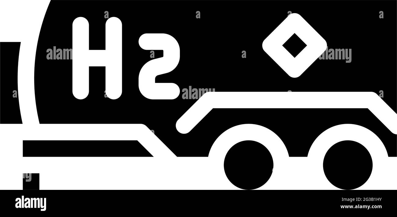 tank hydrogen glyph icon vector illustration Stock Vector Image & Art ...