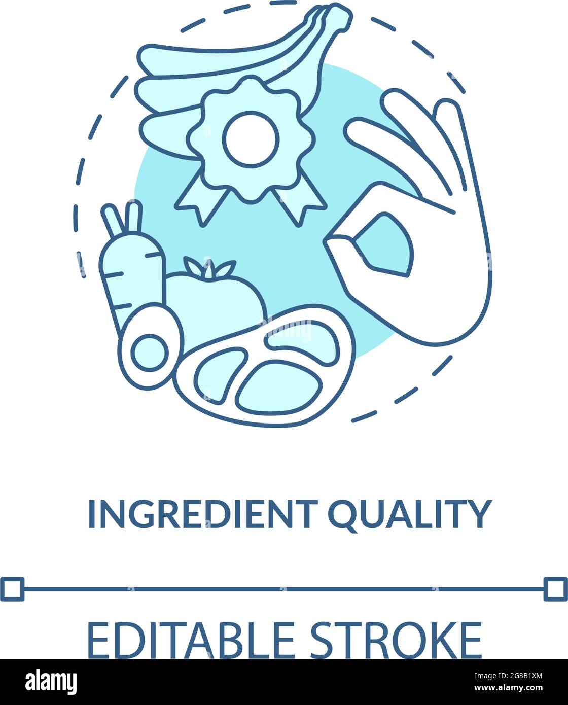 Ingredient quality concept icon Stock Vector Image & Art - Alamy