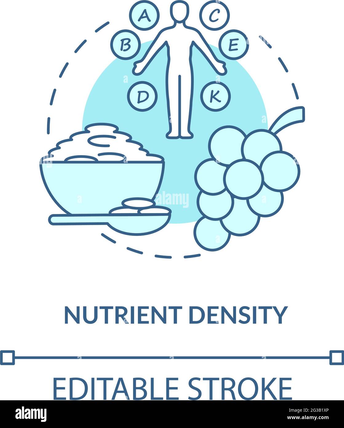 Nutrient density concept icon Stock Vector Image & Art - Alamy