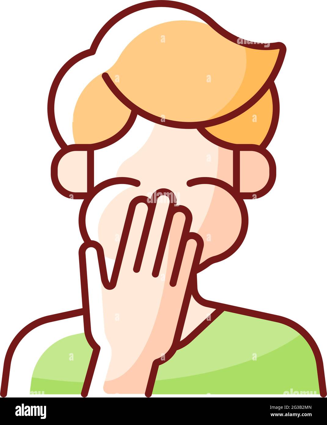 Nausea RGB color icon Stock Vector Image & Art - Alamy