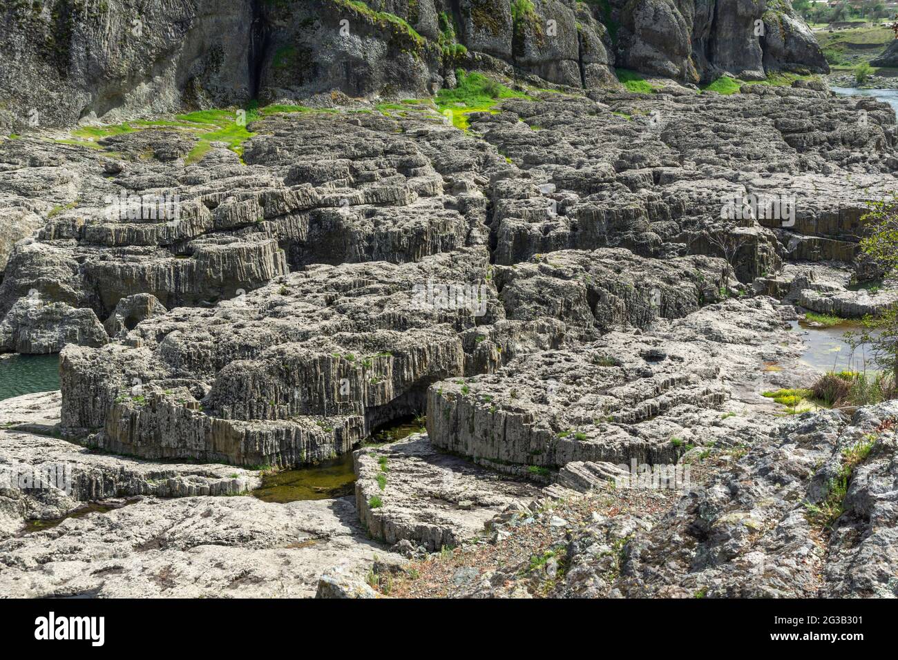 Sheytan Dere (Shaitan River) Canyon under the dam of Studen Kladenets ...