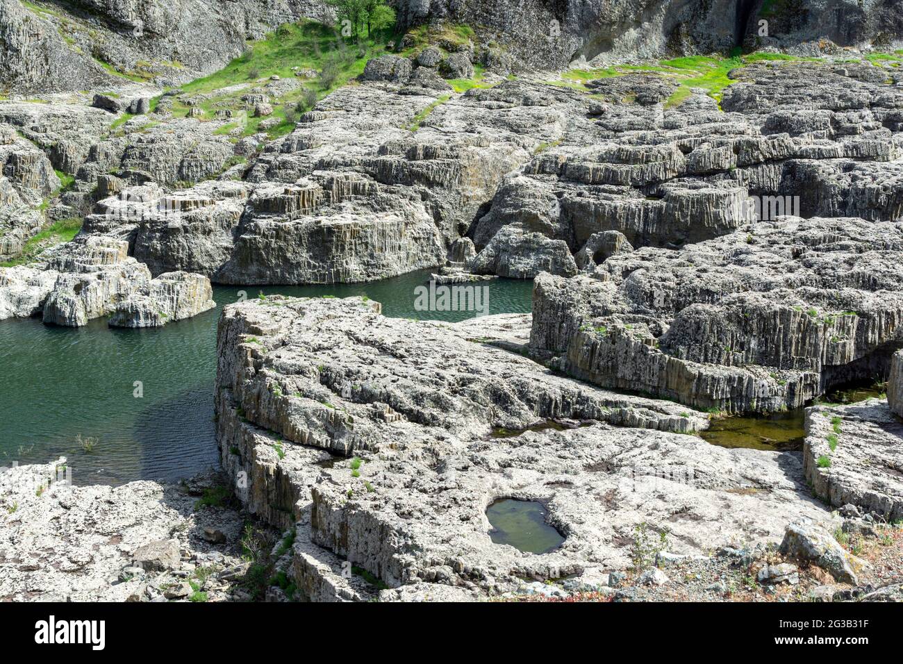 Sheytan Dere (Shaitan River) Canyon under the dam of Studen Kladenets ...
