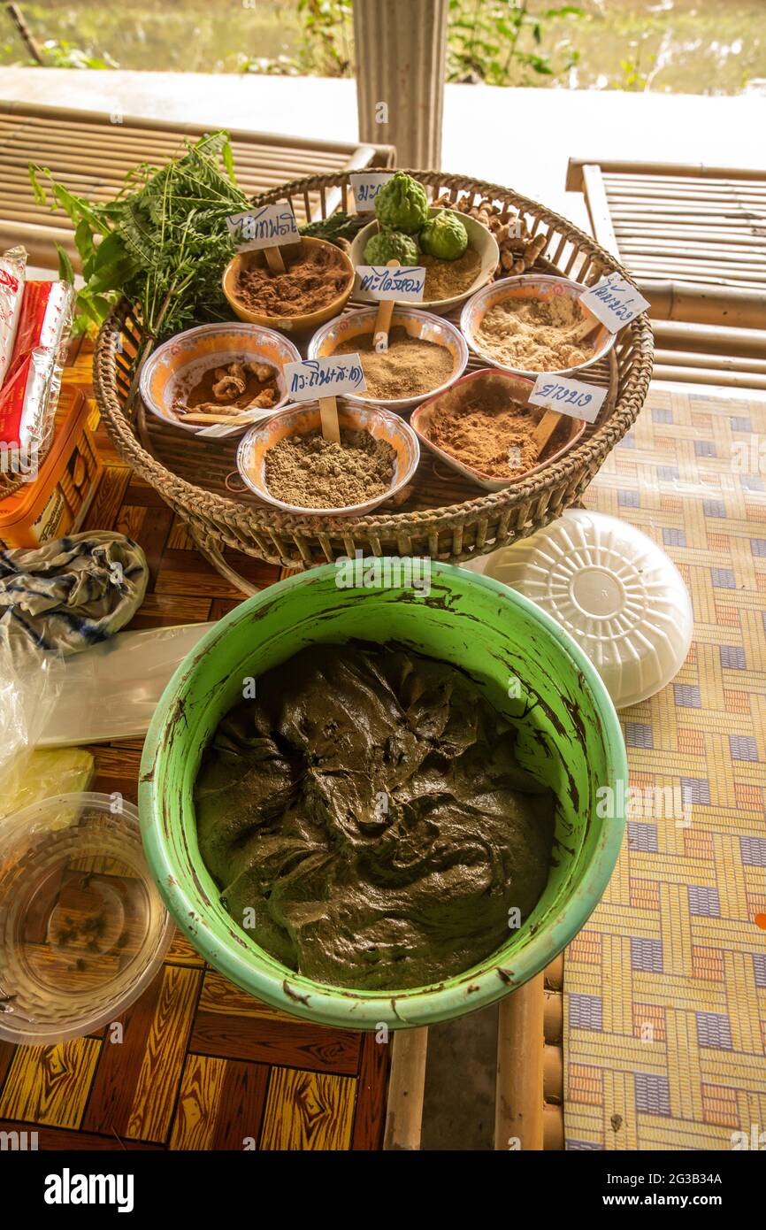 Ingredients to make incense paste and put on sticks for later aromatic ...