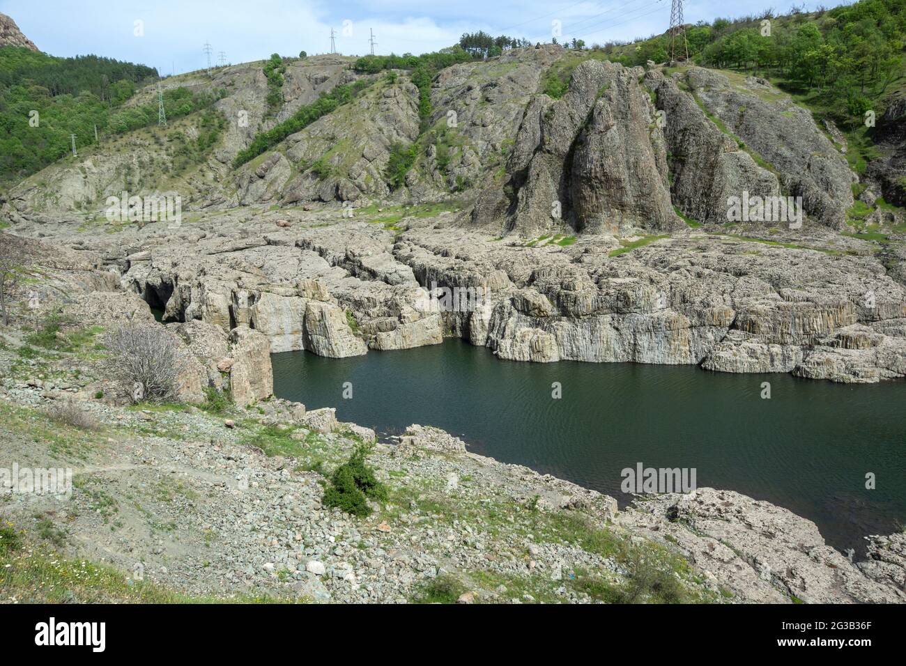 Sheytan Dere (Shaitan River) Canyon under the dam of Studen Kladenets ...