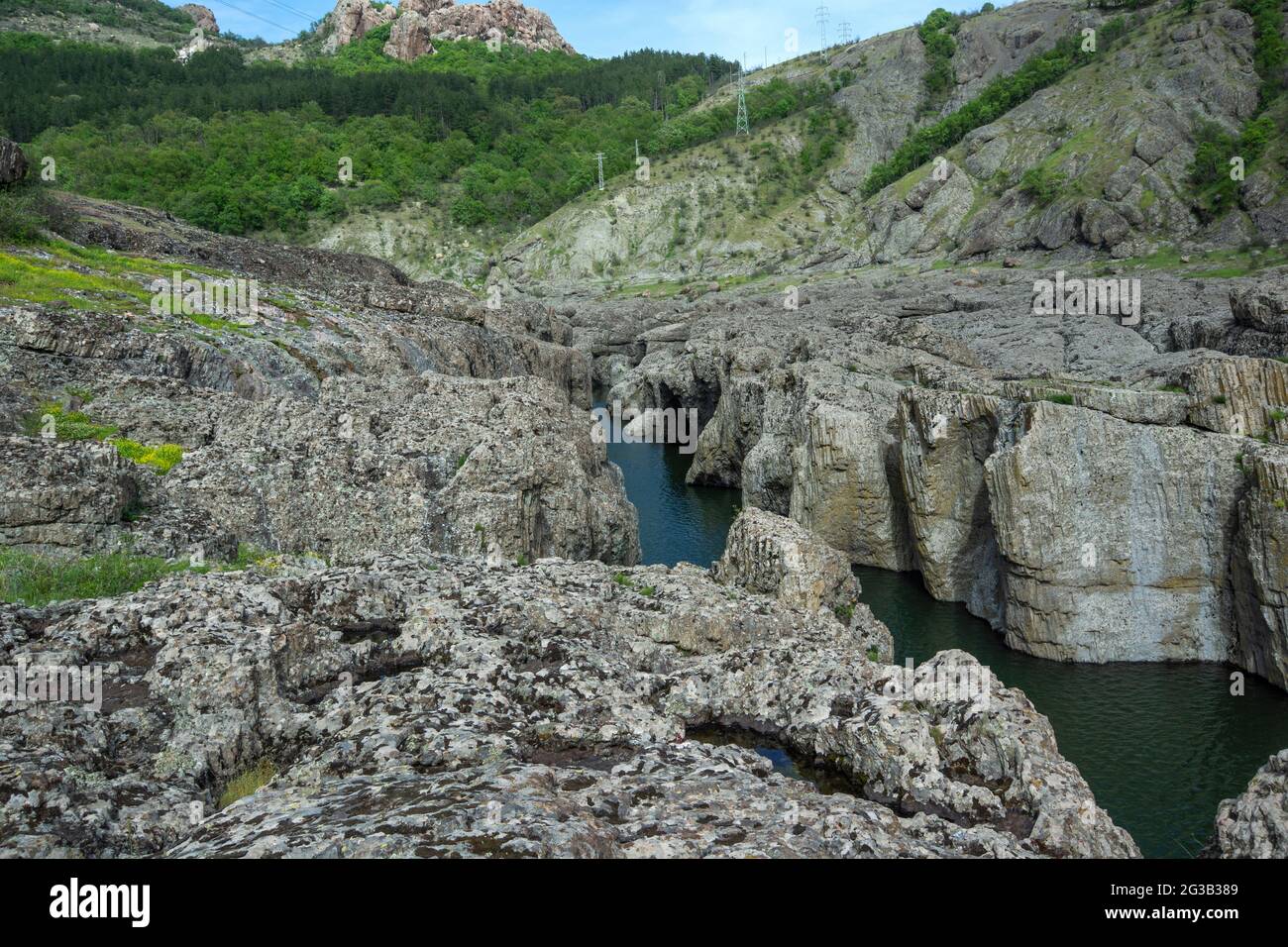 Sheytan Dere (Shaitan River) Canyon under the dam of Studen Kladenets ...
