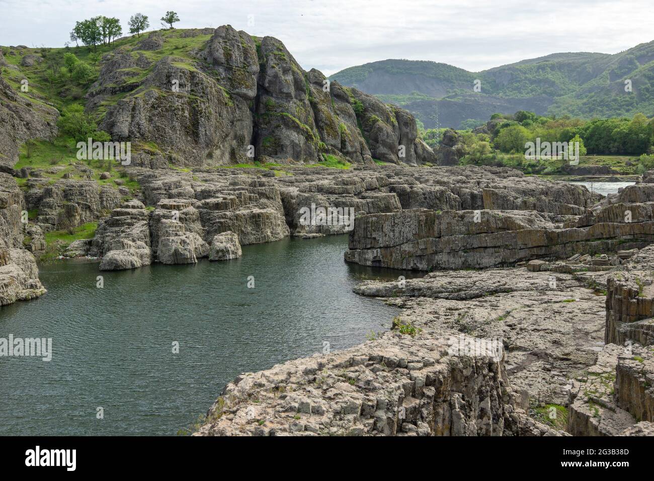 Sheytan Dere (Shaitan River) Canyon under the dam of Studen Kladenets ...