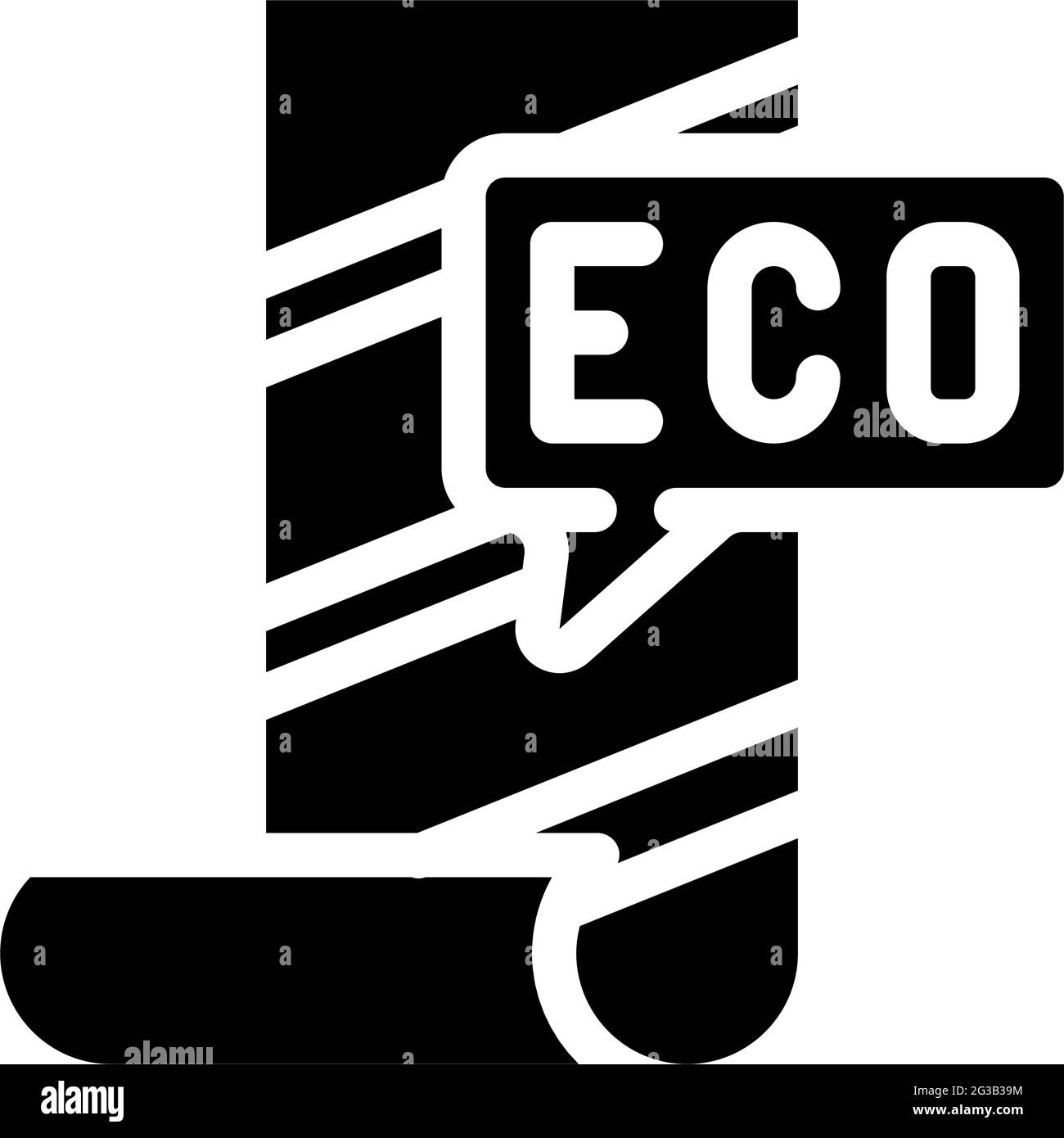 eco material for renovation glyph icon vector illustration Stock Vector ...