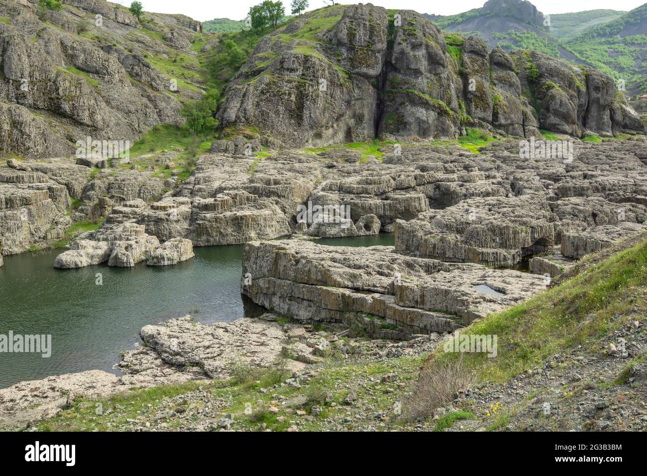 Sheytan Dere (Shaitan River) Canyon under the dam of Studen Kladenets ...